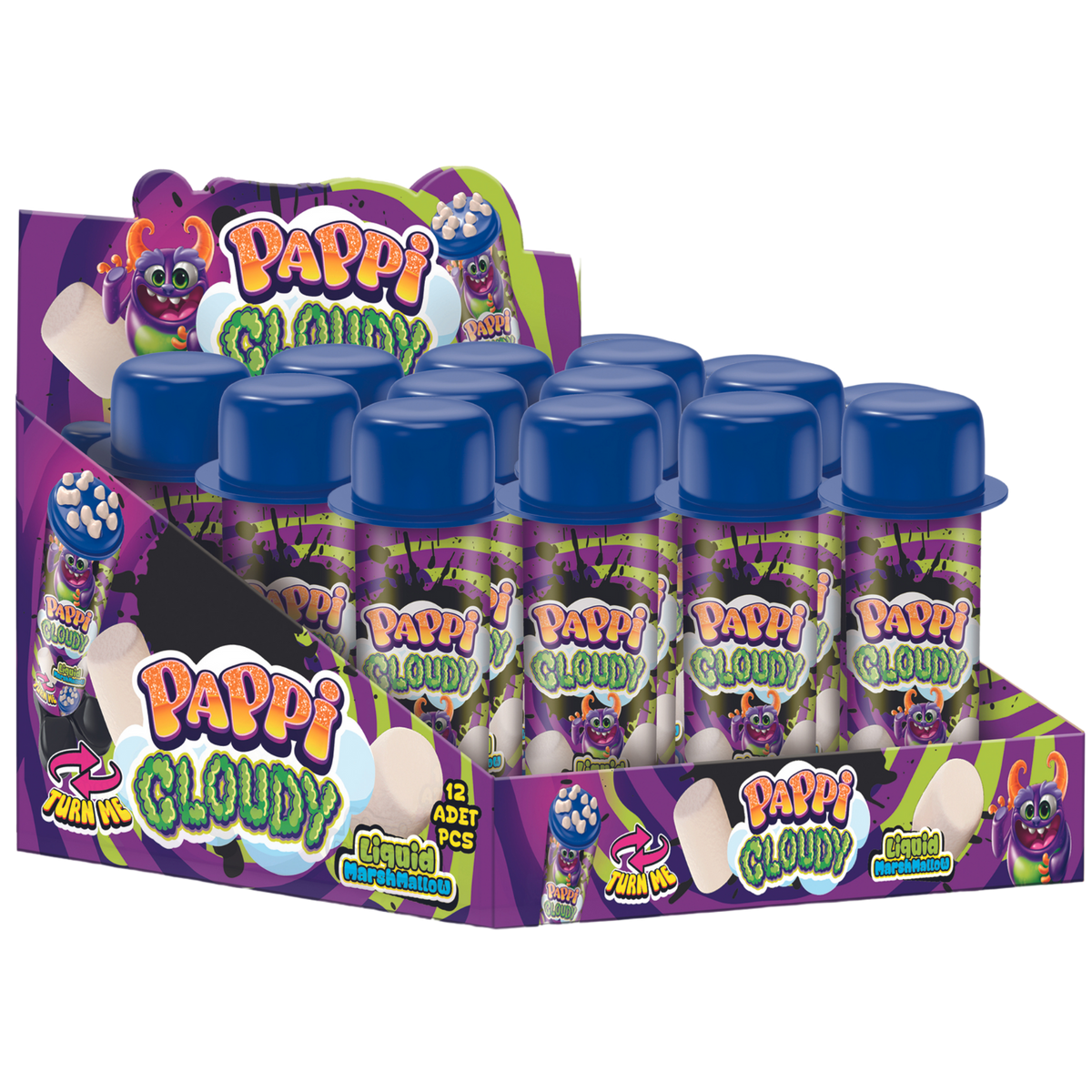 Pappi Cloudy Liquid Marshmallow 12x15g – Candy Cargo