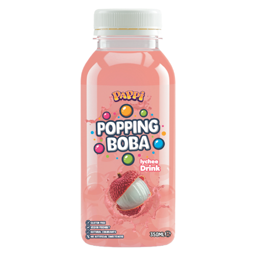 Pappi Lychee Boba Tea 15X350Ml – Candy Cargo