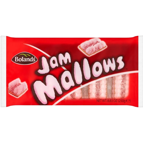 Bolands Jam Mallows 18X250G – Candy Cargo