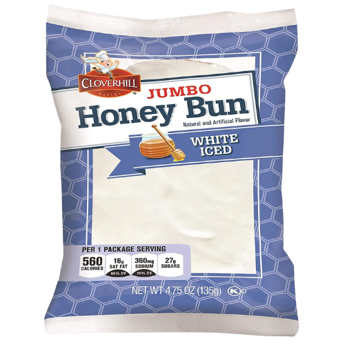 Cloverhill Bakery Honey Bun White Iced 6X113G – Candy Cargo