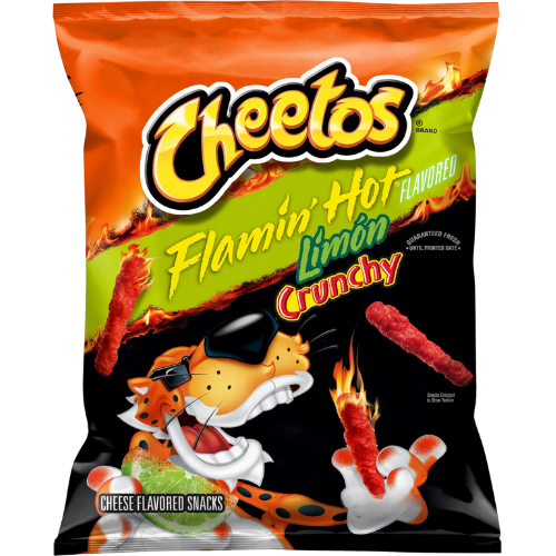 Cheetos Crunchy Flamin Hot LIME (8oz) 10X226.8g – Candy Cargo