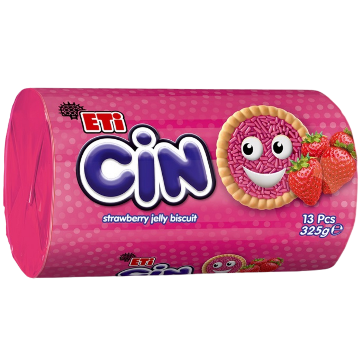 Eti Cin Strawberry Biscuit 20x325g – Candy Cargo