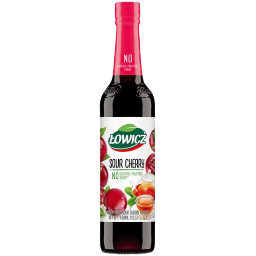 Lowicz Sour Cherry Syrup 6X400Ml – Candy Cargo