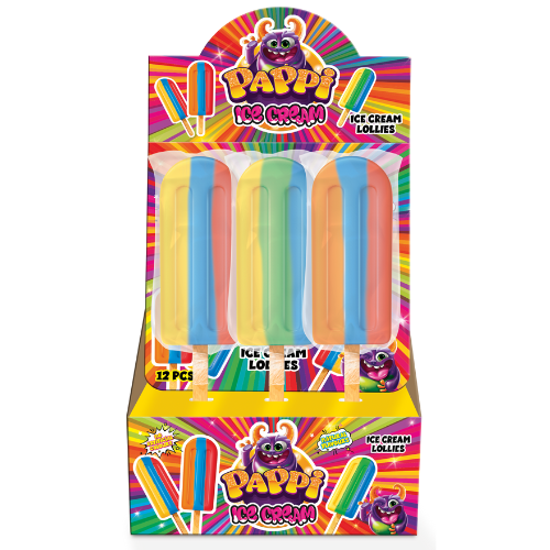 Pappi Ice Cream Lollipop 12x50g – Candy Cargo