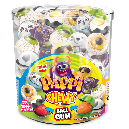 Pappi Chewy Ball 100X10G HALLOWEEN – Candy Cargo