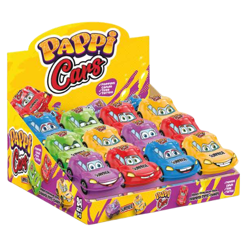 Pappi Cars Toy Candy 24X4G – Candy Cargo