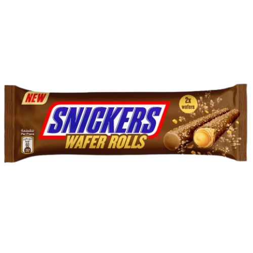 Snickers Wafer Rolls 12X24G – Candy Cargo