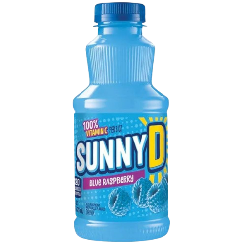 Sunny D Blue Raspberry Drink 12x473ml – Candy Cargo