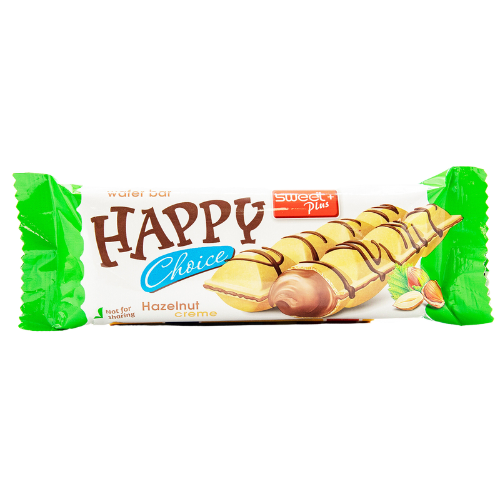 Sweet Plus Happy Choice Hazelnut Bar 12X45G – Candy Cargo