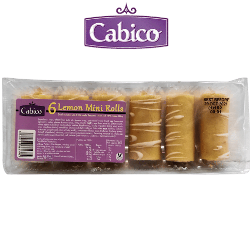 Cabico Lemon Mini Rolls 12X150G – Candy Cargo